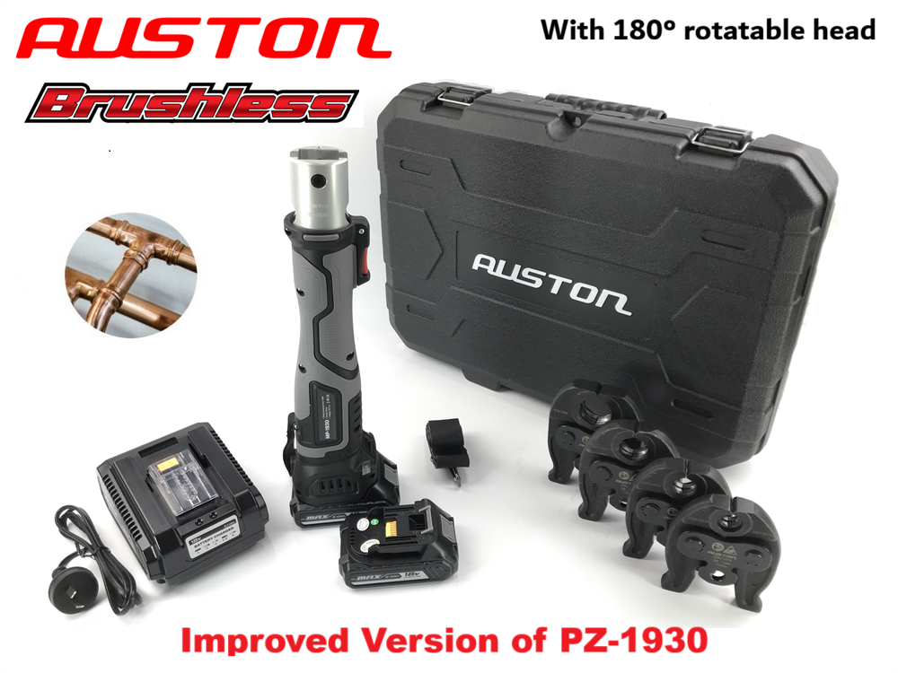 Battery Powered Mechanical Press Tool, MP-1930-4DN With Rotatable Head ...
