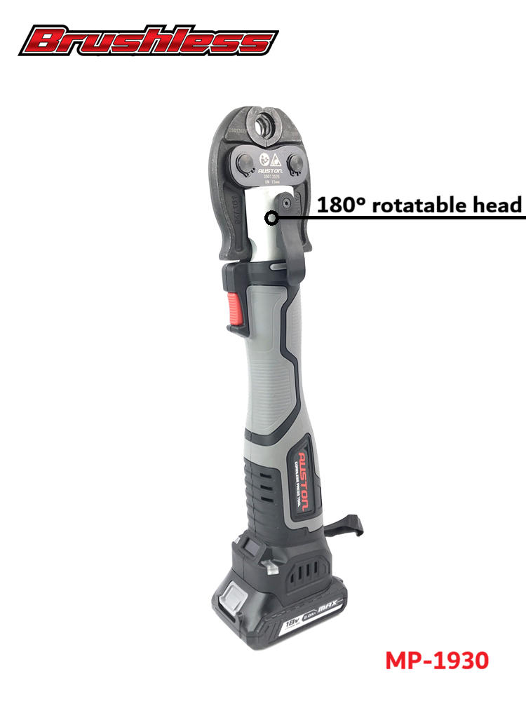 Battery Powered Mechanical Press Tool With Rotatable Head, MP-1930-2DN ...